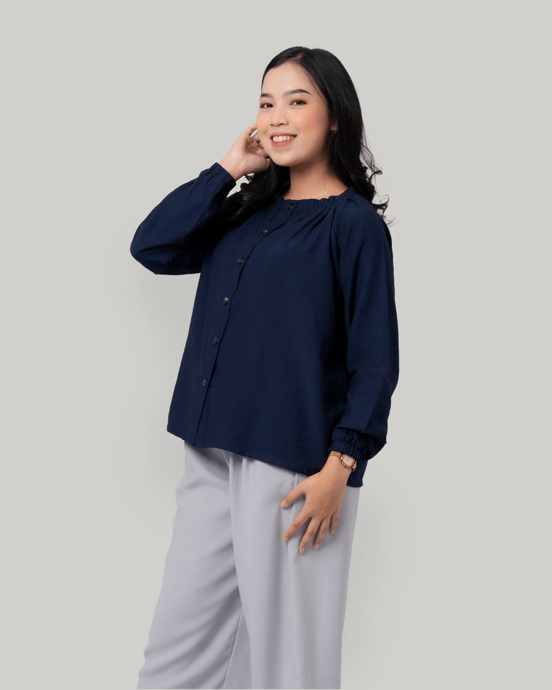 Elizabeth Clothing – Blouse Wanita Lengan Balon 0595-1574 - Elizabeth Bags